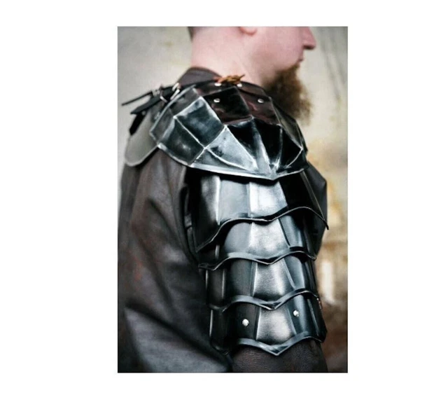 MEDIEVAL BERSERK GUTS shoulder armor, pair of pauldrons and metal ...