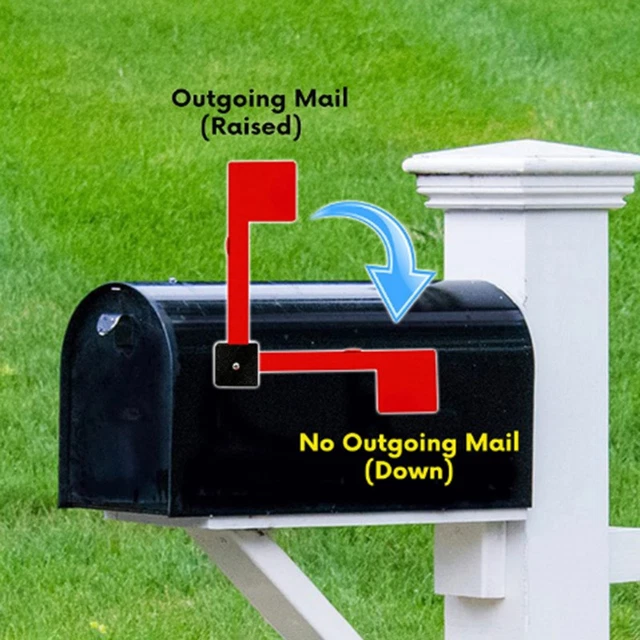 UNIVERSAL OUTGOING PROFESSIONAL Mailbox Flag Box Replacement Flag Kit ...