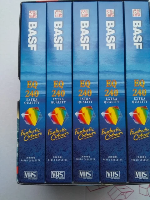 BASF EQ 240 5pack Millennium VHS video tapes £30.00 - PicClick UK