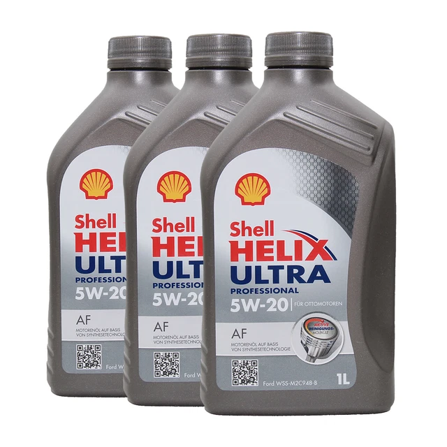 SHELL HELIX ULTRA Professional Af 5W-20 Huile Ford WSS-M2C948-B, 3x1 ...