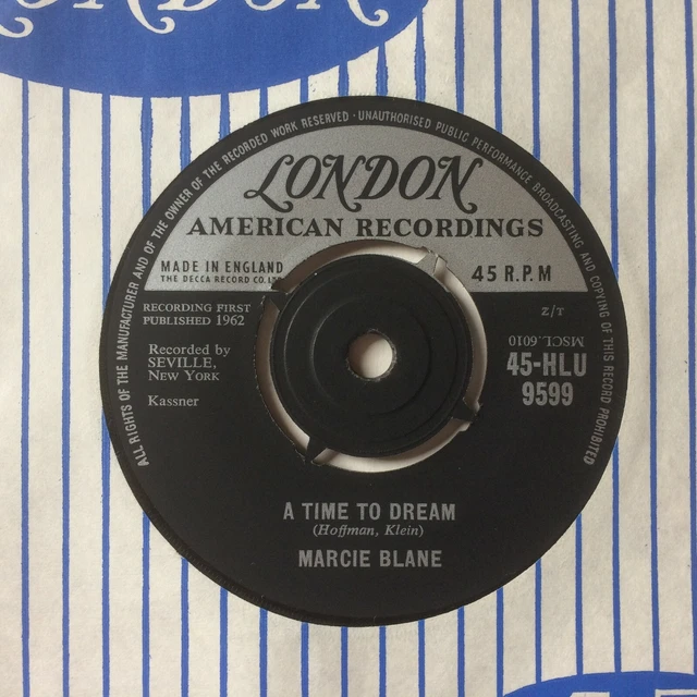MARCIE BLANE: &BOBBY'S GIRL" on UK LONDON HLU 9599 (mint minus copy) £ ...