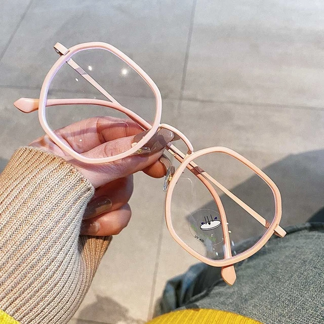 ULTRALIGHT ROUND EYEGLASSES Blue Ray Blocking Computer Goggles Office ...