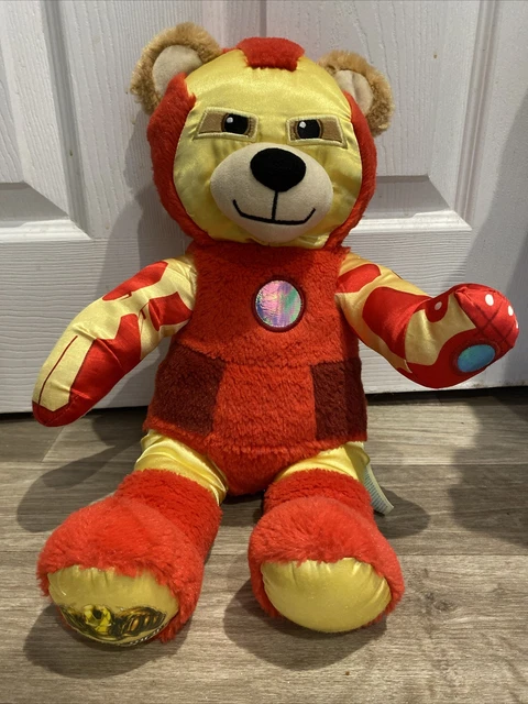 BUILD A BEAR Marvel Avengers Iron Man With Light Up Hand Soft Toy Plush ...