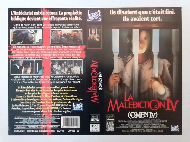 JAQUETTE VHS (SEUL) FOX Video La Malédiction IV EUR 4,00 - PicClick FR