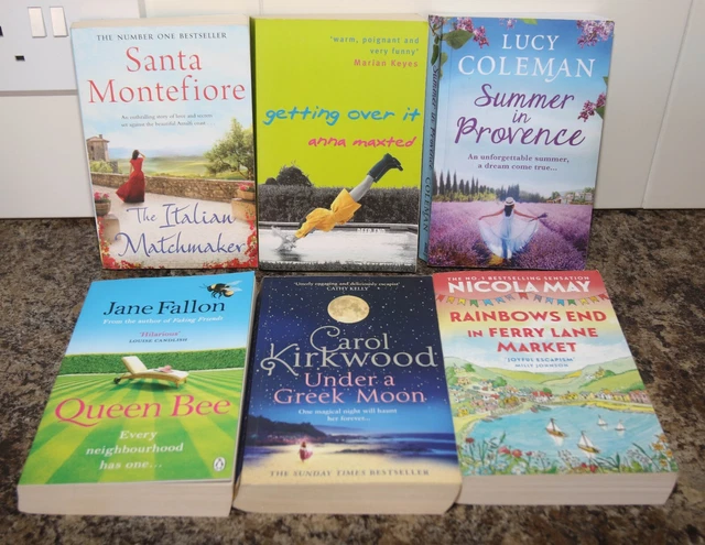 6 LIVRES DE lecture de vacances chics éclairés Carol Kirkwood Jane ...