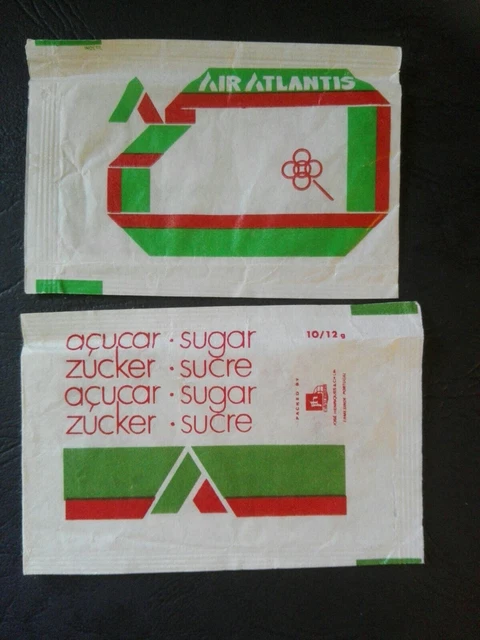 SUGAR PACKS:PACKETS:SUGAR:AIRLINES:AIRWAYS:AVIATION:AIRWAYS ATLANTIS £ ...