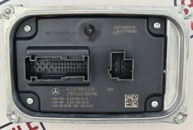 ORIGINAL MERCEDES W223 W206 Steuergerät LED Scheinwerfer A2239005320 ...