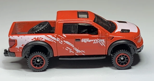 MATCHBOX RED EDITION 2010 Ford F-150 SVT Raptor Red 1/64 Diecast Loose ...
