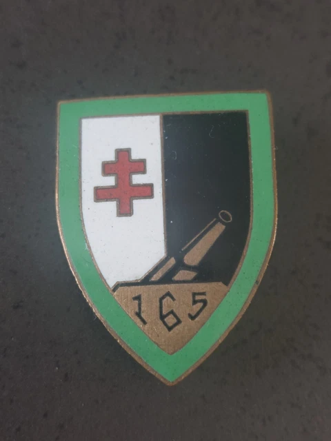 RARE INSIGNE MILITAIRE Artillerie 165°Regiment D'artillerie De Position ...