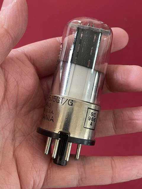 POSTE RADIO TSF Lampe Tube SYLVANIA JAN-CHS-6J5GT/G VT-94D Made in USA EUR 25,00 - PicClick FR