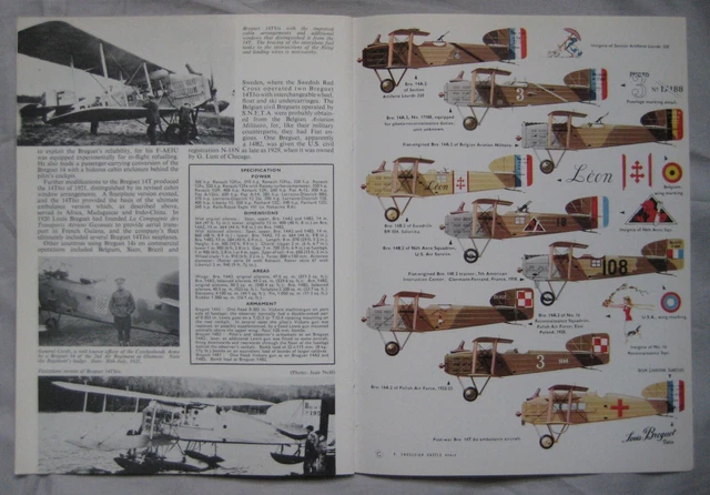 AIRCRAFT PROFILE PUBLICATIONS magazine No 157 Breguet 14 £5.49 ...