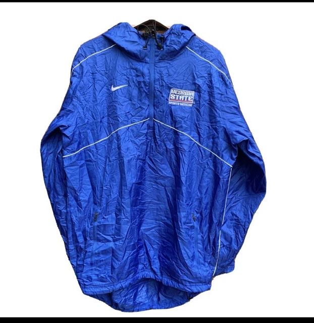 MENS RETRO NIKE Air Windrunner Waterproof Blue Navy Nylon Jacket S £15. ...