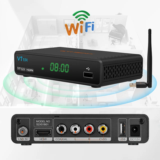 GTMEDIA DVB-S/S2/S2X SATELLITE Receiver HDMI TV Box WIFI CVBS USB Media ...
