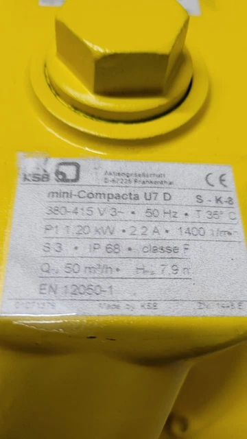 KSB MINI-COMPACTA U7D UZ7D pompa 400V Wilo FH 80-07DM EUR 1.150,00 - PicClick IT