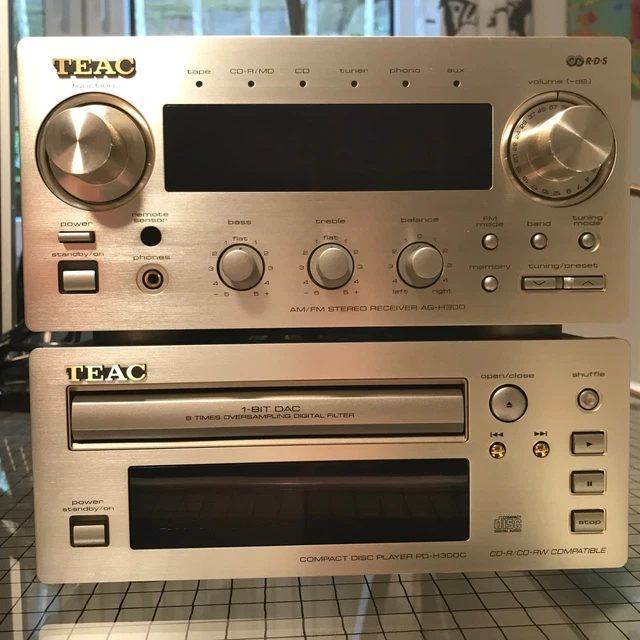 TEAC RECEIVER AG-H300 + CD Player PD-H300C, HiFi Anlage aus Anfang 2000 ...