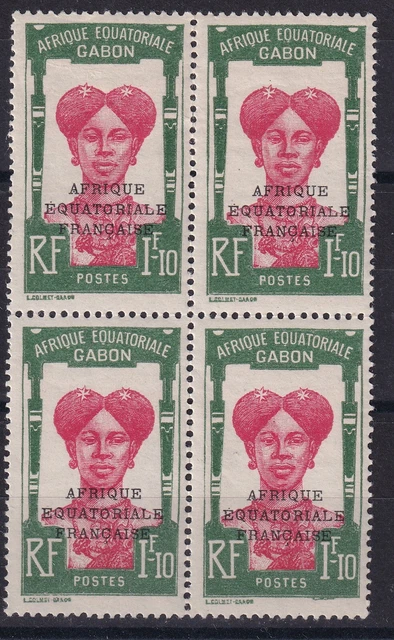 TIMBRES COLONIES FRANCAISES Gabon N 118 ** - Bloc De 4 EUR 7,99 ...