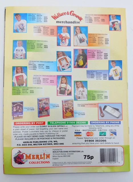 WALLACE & GROMIT Sticker Album Merlin Collections 1995/6 With 90 Extra ...