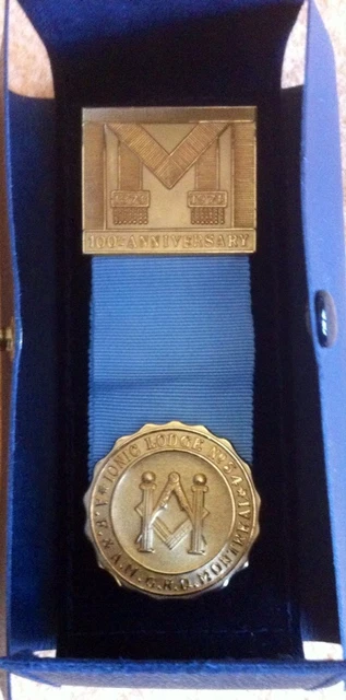 MASONIC 100 TH Anniversary Medal Unique For Montreal ionic Lodge #54 ...