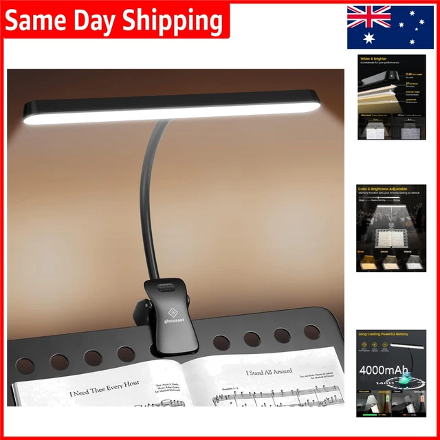 57 LED RECHARGEABLE Music Stand Light - Eye-Caring, 5 Brightness Levels ...
