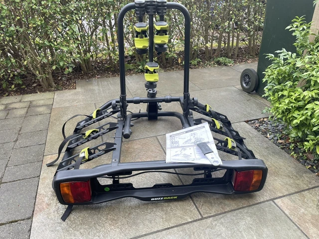 BUZZ RACK TOW Bar Tilting Bike Rack 3 Bikes £156.72 - PicClick UK