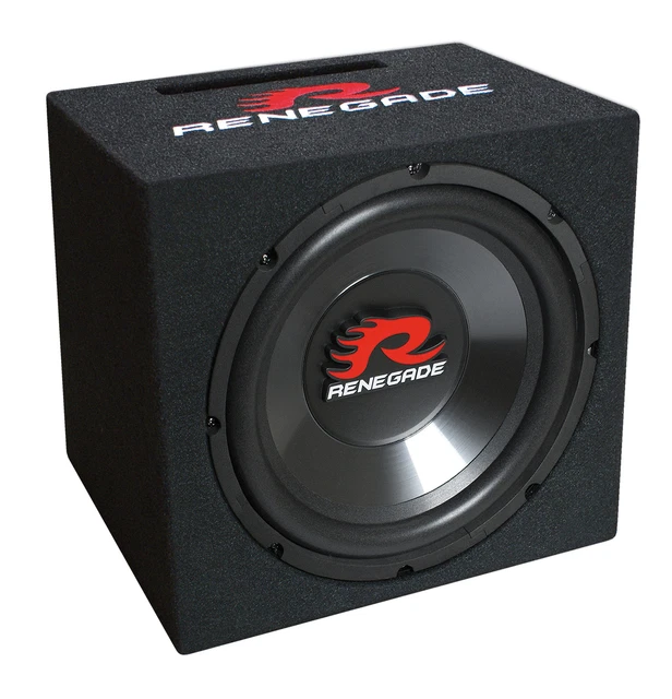 RENEGADE 25CM BASSREFLEX-SUBWOOFER 250/500 Watt Voiture Bassbox Bass Caisse EUR 146,70 - PicClick FR