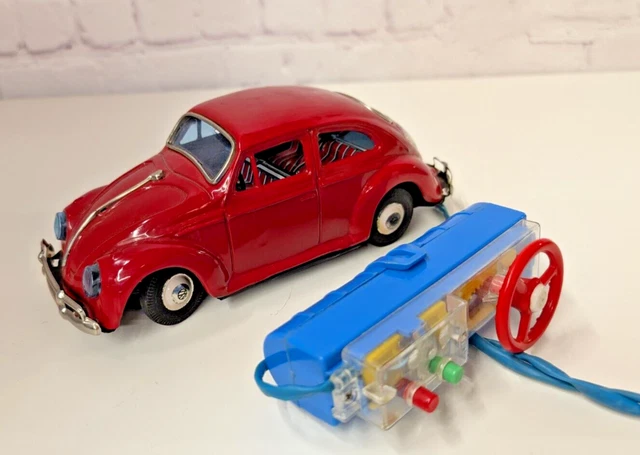 VINTAGE BANDAI REMOTE Control Tin VW VOLKSWAGEN Beetle Bug Toy. Battery operated $599.00 ...