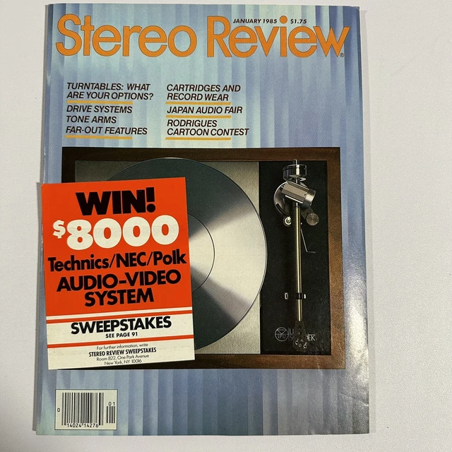 VINTAGE STEREO REVIEW Magazine January 1985 Audiophile Audio Turntables ...