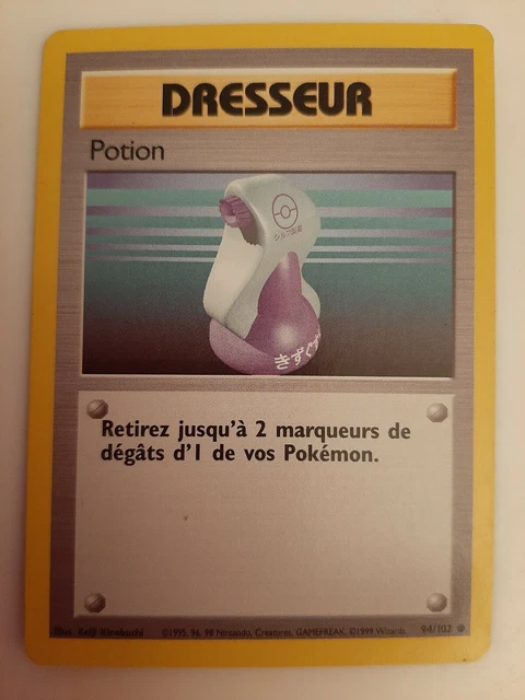 CARTE POKÉMON DRESSEUR Potion 94/102 Set de Base Wizards Très bon état ...