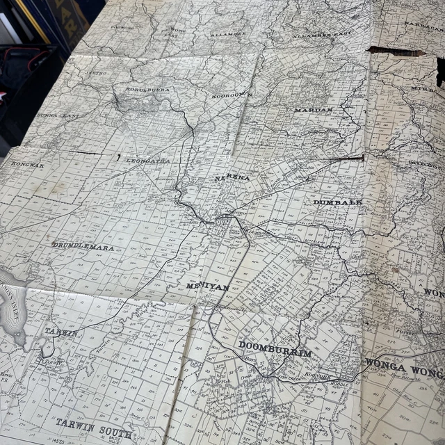 VINTAGE BULN BULN Devon Gippsland Map Missing Part $25.00 - PicClick AU