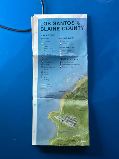 [MAP] GRAND THEFT Auto V [GTA 5] City Of Los Santos Xbox One £2.49 ...