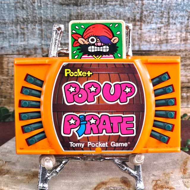 VINTAGE TOMY POCKET Games Pop Up Pirate Handheld Game 1980s Hong Kong ...