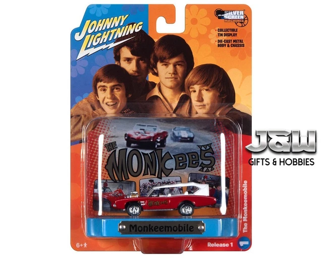 JOHNNY LIGHTNING DIORAMA 3D Tin Display The Monkees Monkeemobile ...