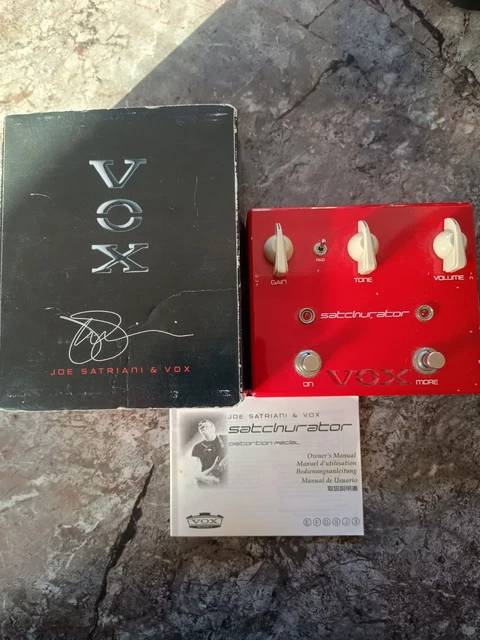 VOX JOE SATRIANI Satchurator Distortion Guitar Pedal. £63.10 - PicClick UK