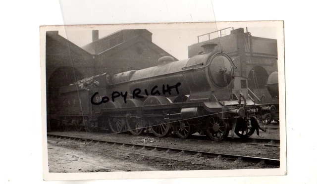 RAIL PHOTO LNER GCR 460 B5 5187 Lincoln shed lincolnshire £2.69 ...