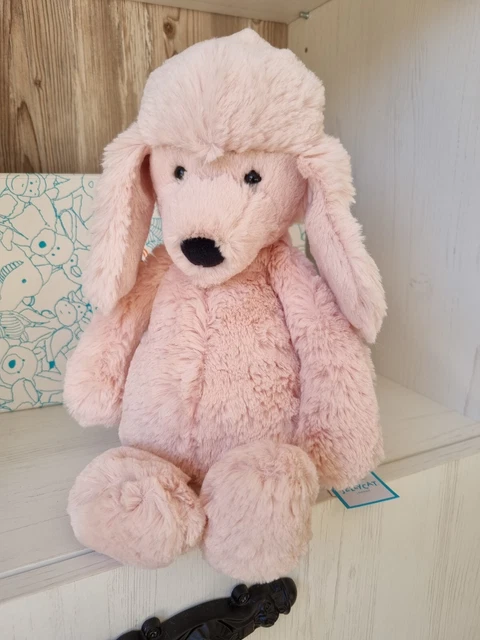 JELLYCAT MEDIUM BASHFUL Pink Poodle Brand New With Tags £65.00 ...