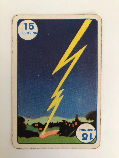 LIGHTNING VILLAGE SCENERY Vintage Retro Art Deco Old PEPYS SPEED Swap ...