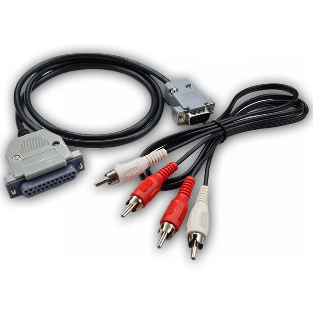 COMMODORE AMIGA 1084S RGB Monitor Cable - 9 Pin Male D Sub to 23 Pin ...