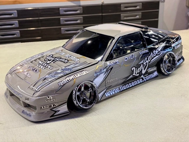 PANDORA RC BN Sports Nissan 180SX 1/10 Drift Body Shell Unpainted Holes ...