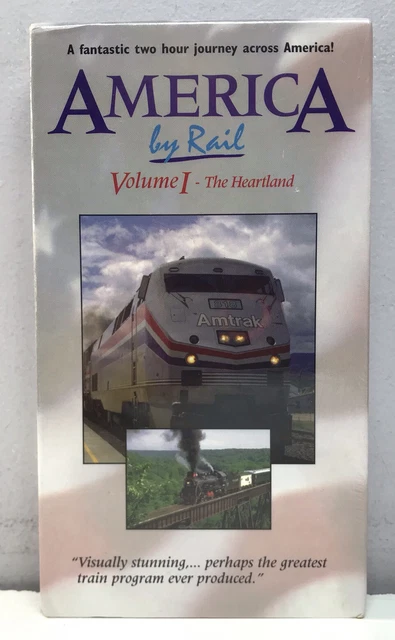 NEW SEALED! AMERICA By Rail VHS Video Tape Vol. 1 Heartland Railroad ...