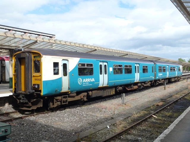 RAILWAY PHOTO CLASS 150 DMU 12x8 (A4) Ready to depart c2015 £5.00 ...