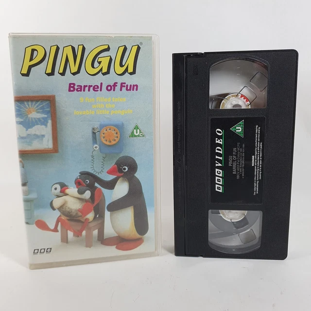 PINGU BARREL OF Fun VHS Video Cassette Tape BBC 1991 EUR 11,49 ...