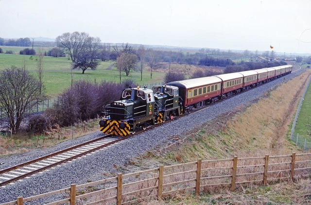 ORIGINAL 35MM RAIL Slide MoD Shunters Kineton 28 3 1992 + Copyright £2. ...