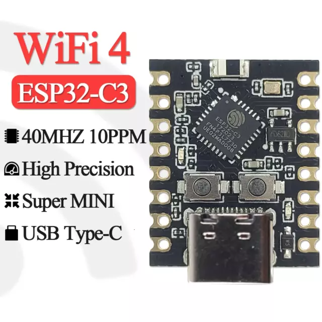 Esp32 C3 Supermini Development Board Iot Mcu Wifi Bluetooth 4mb Flash