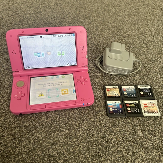 NINTENDO 3DS XL Pink Handheld System - Lego and Star Wars Games Bundle ...