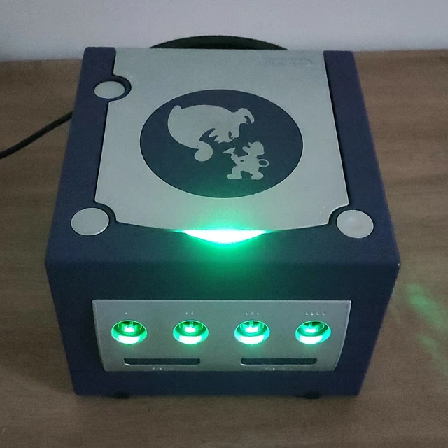CONSOLE NINTENDO GAMECUBE custom luigi's mansion swiss mod pico boot ...