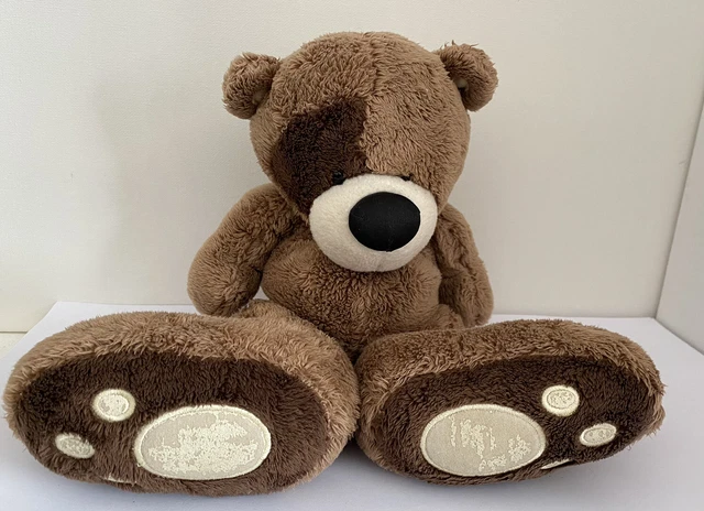 BIG FOOT TEDDY Bear Soft Toy Carte Blanche 8” Beanie £12.50 - PicClick UK