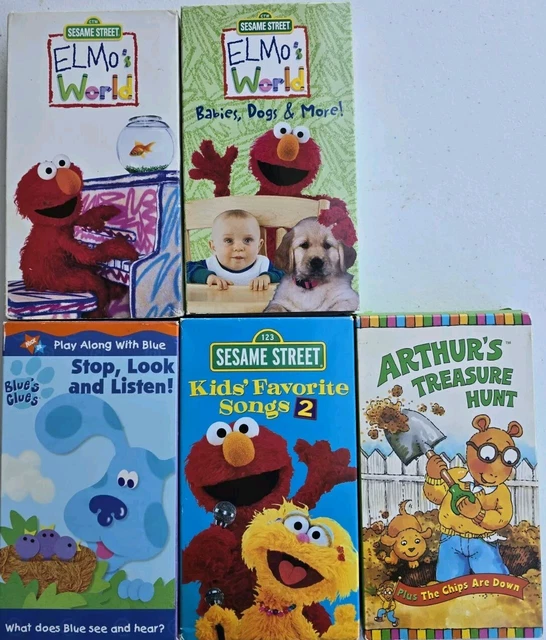 5 VHS LOT For Kids, Elmos World, Blue's Clues, and Arthur £31.15 ...
