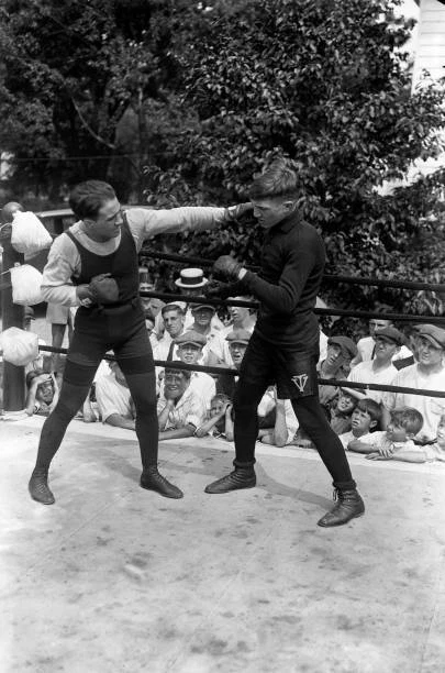 JOHNNY DUNDEE TOP Featherweight Contender Training 1920 Old Boxing ...