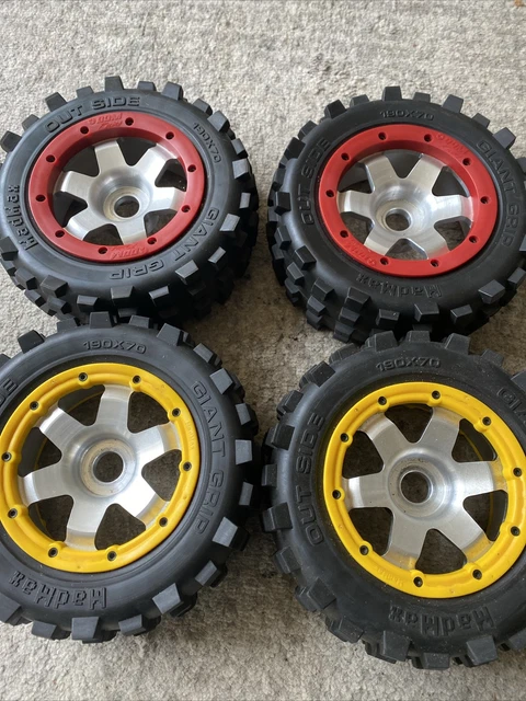 DDM ALLOY BILLET Six Wheels & Tyres For Hpi Baja 5B/5T/5SC Hex Fit £229 ...