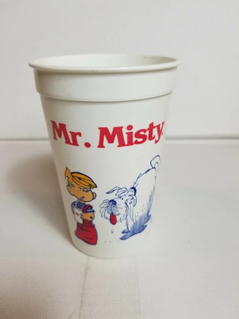 VINTAGE MR MISTY Dennis The Menace Plastic Beverage Cup Dairy Queen VTG ...